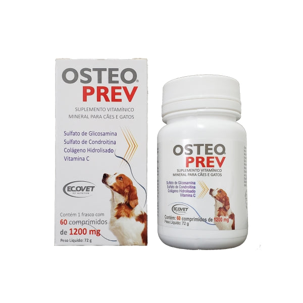 Ecovet Osteo Prev Vitamin Supplement 1200mg with 60 Tablets – JPET ...